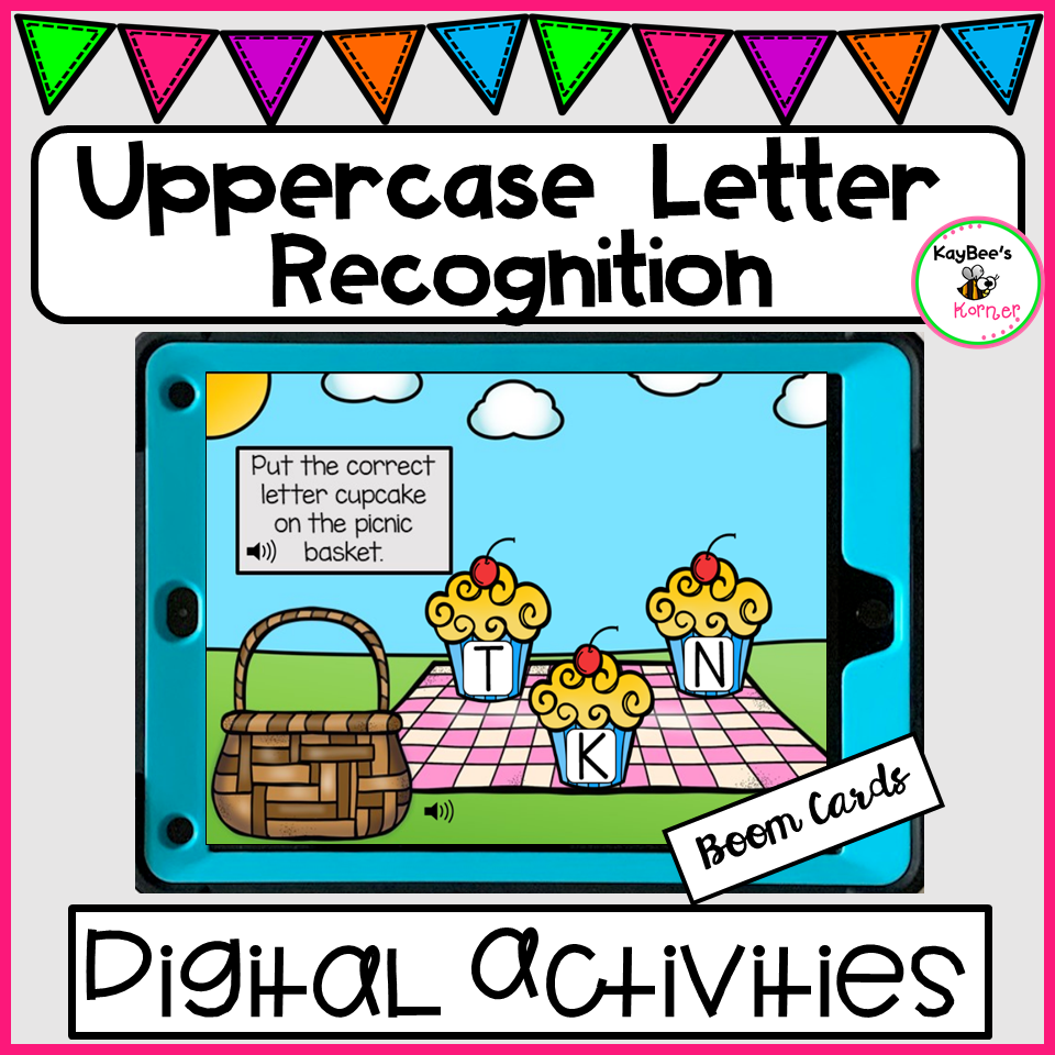 Uppercase Letters Digital Task Boom Cards - Amped Up Learning