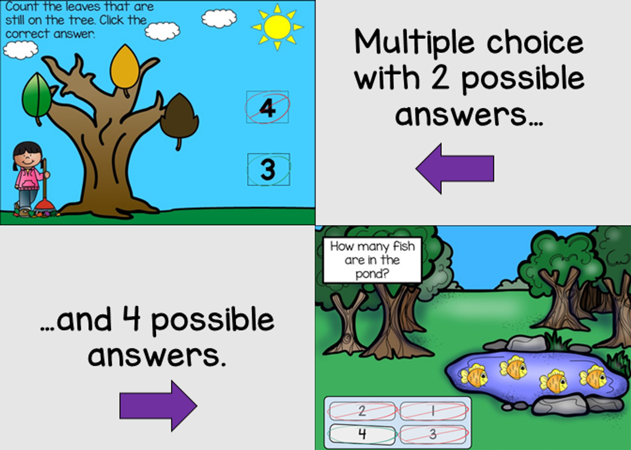Counting and Cardinality Numbers 0-5 Digital Boom Cards - Amped Up Learning