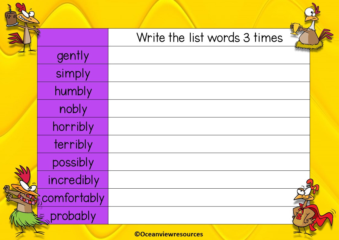 Spelling Term 1 Grade 3 - Amped Up Learning