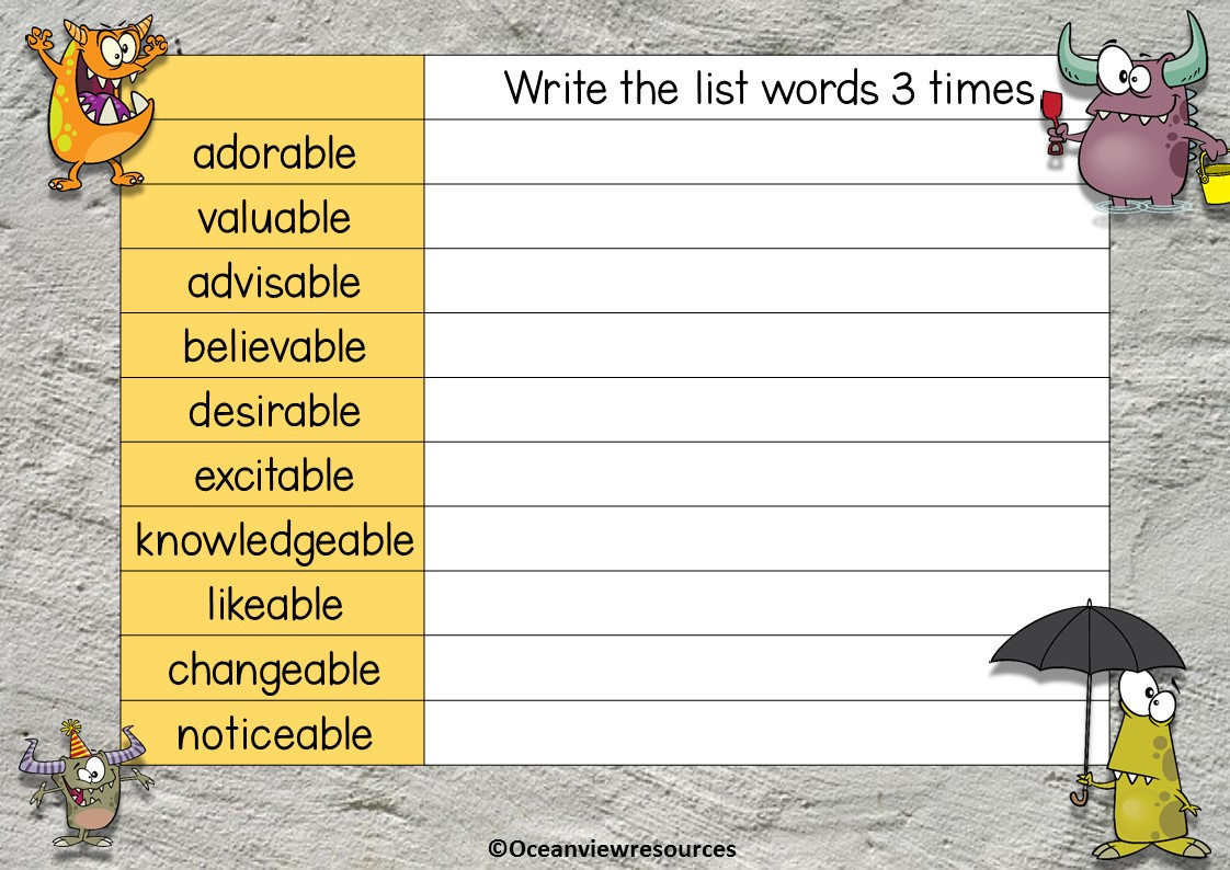 Spelling Term 1 Grade 6 - Amped Up Learning