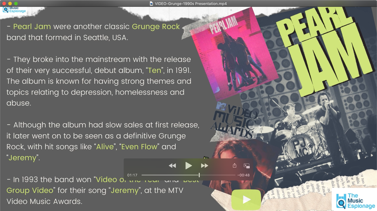 Grunge-1990s Music - FULL LESSON