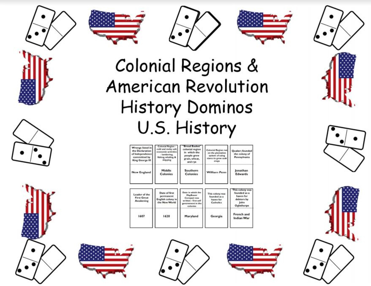 History Dominoes - Constitution - Amped Up Learning