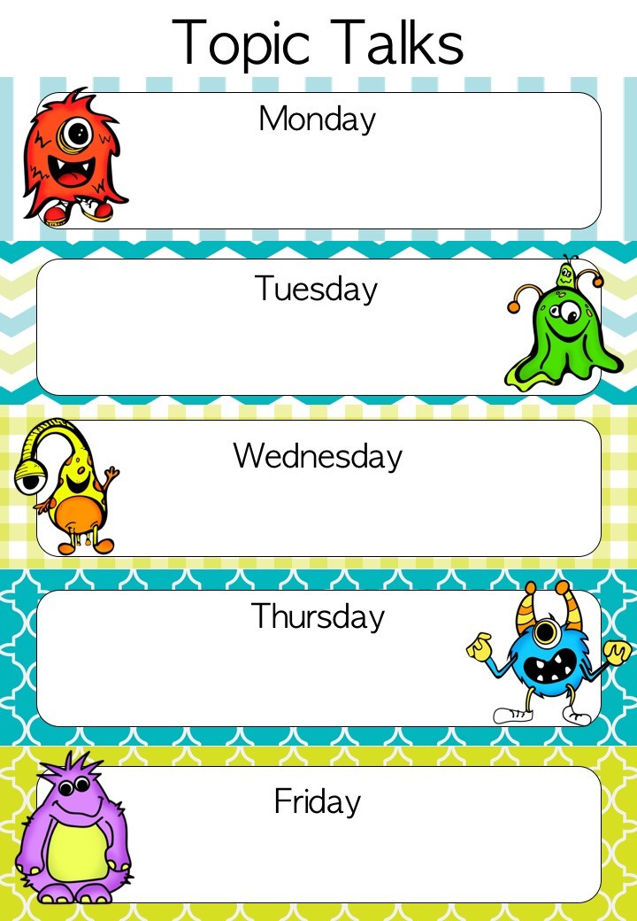 Monster Classroom Planner Pack