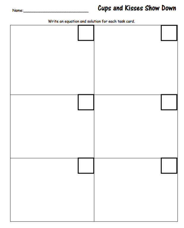 Modeling Equations Using Cups and Kisses - Amped Up Learning
