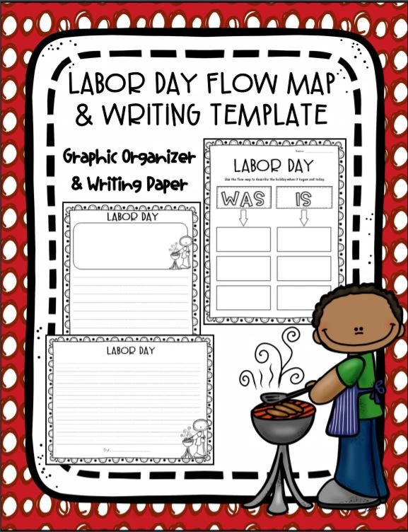 Labor Day Flow Map & Writing - Amped Up Learning