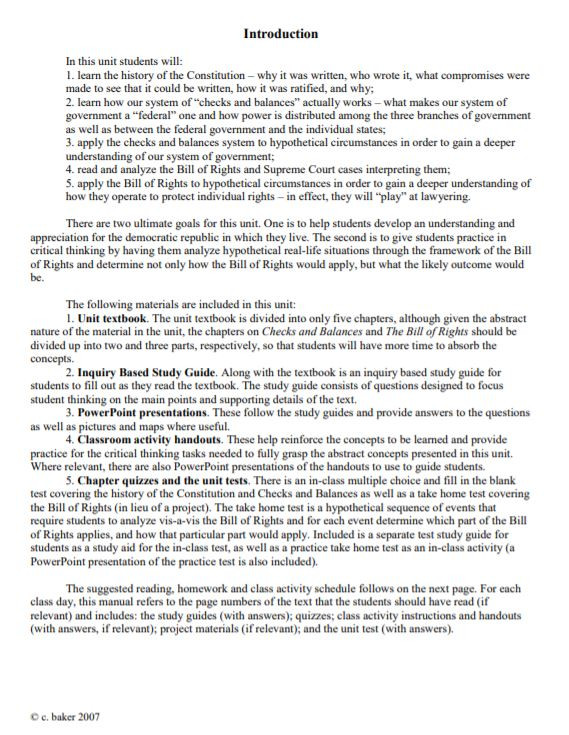The Constitution and Bill of Rights unit bundle, including text - Amped ...