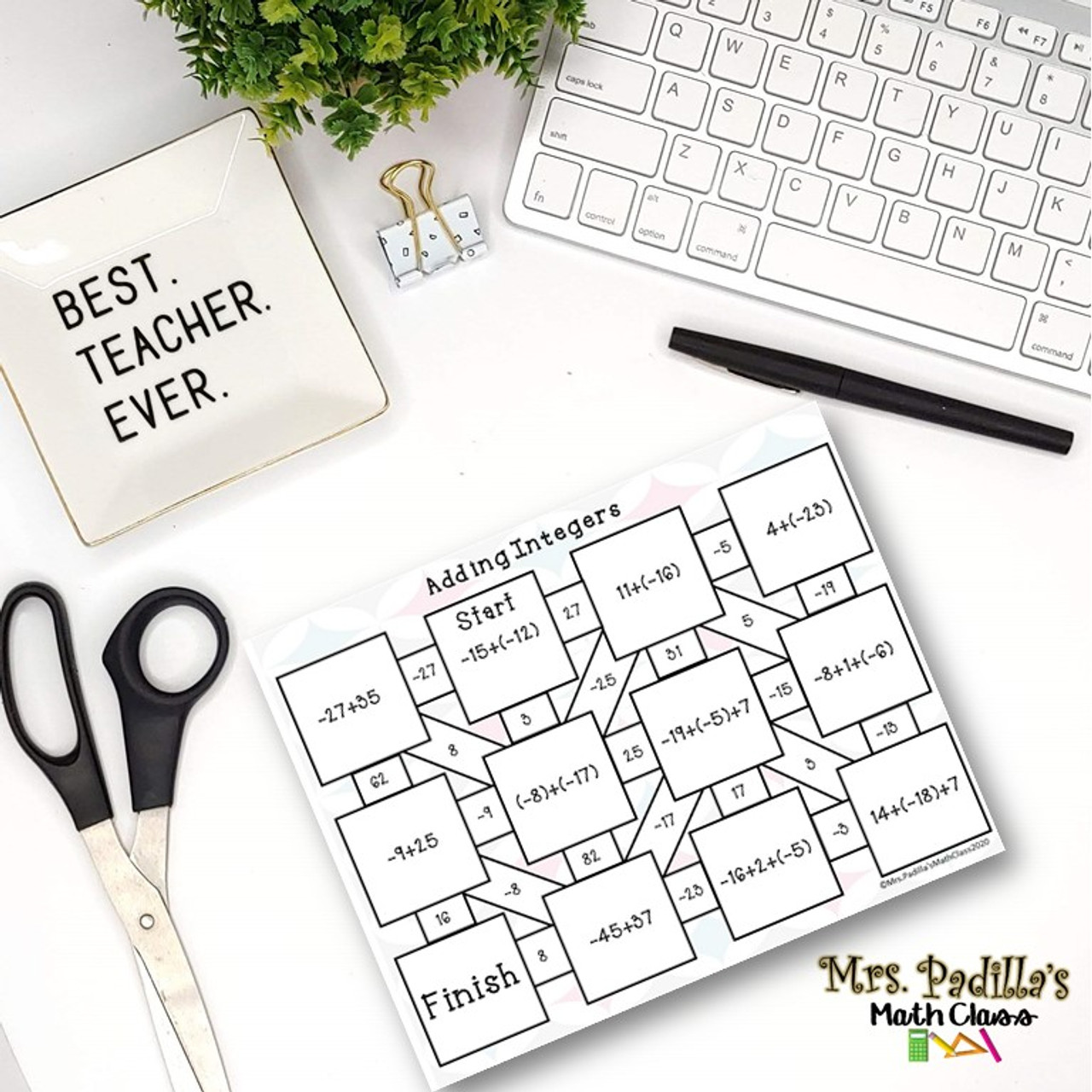 Adding Integers Activity Pack (digital/ Printable) - Amped Up Learning