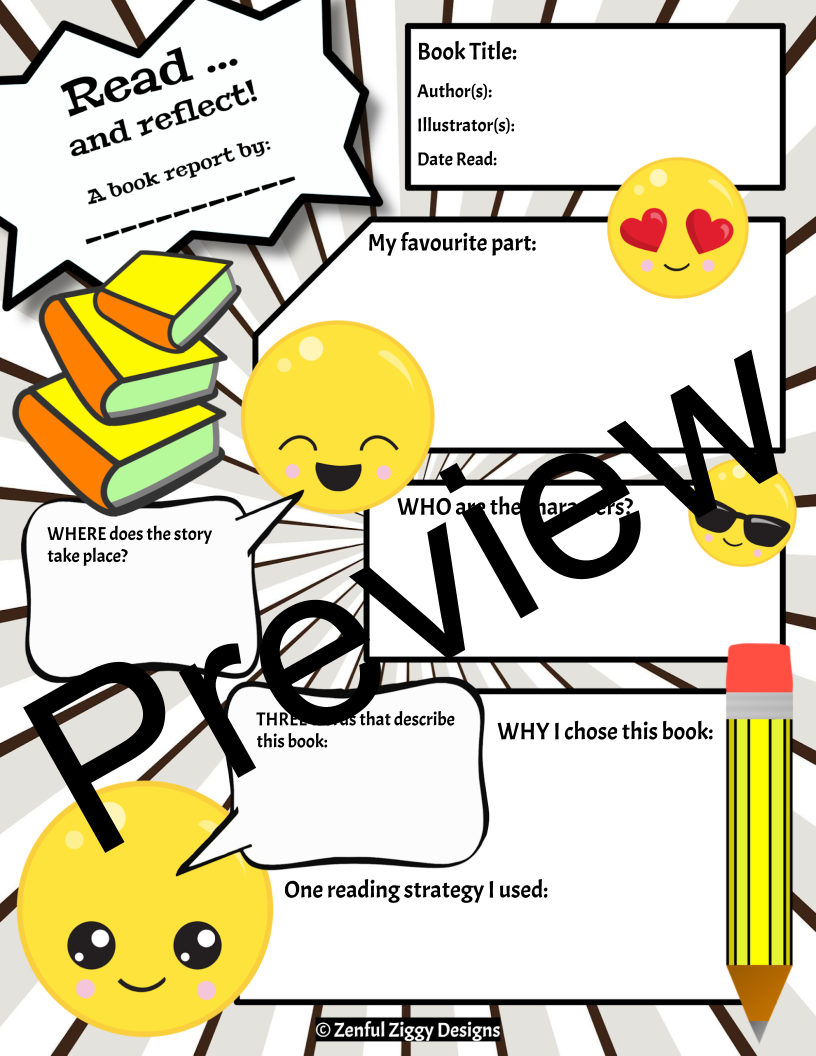 Emoji Book Report - Amped Up Learning