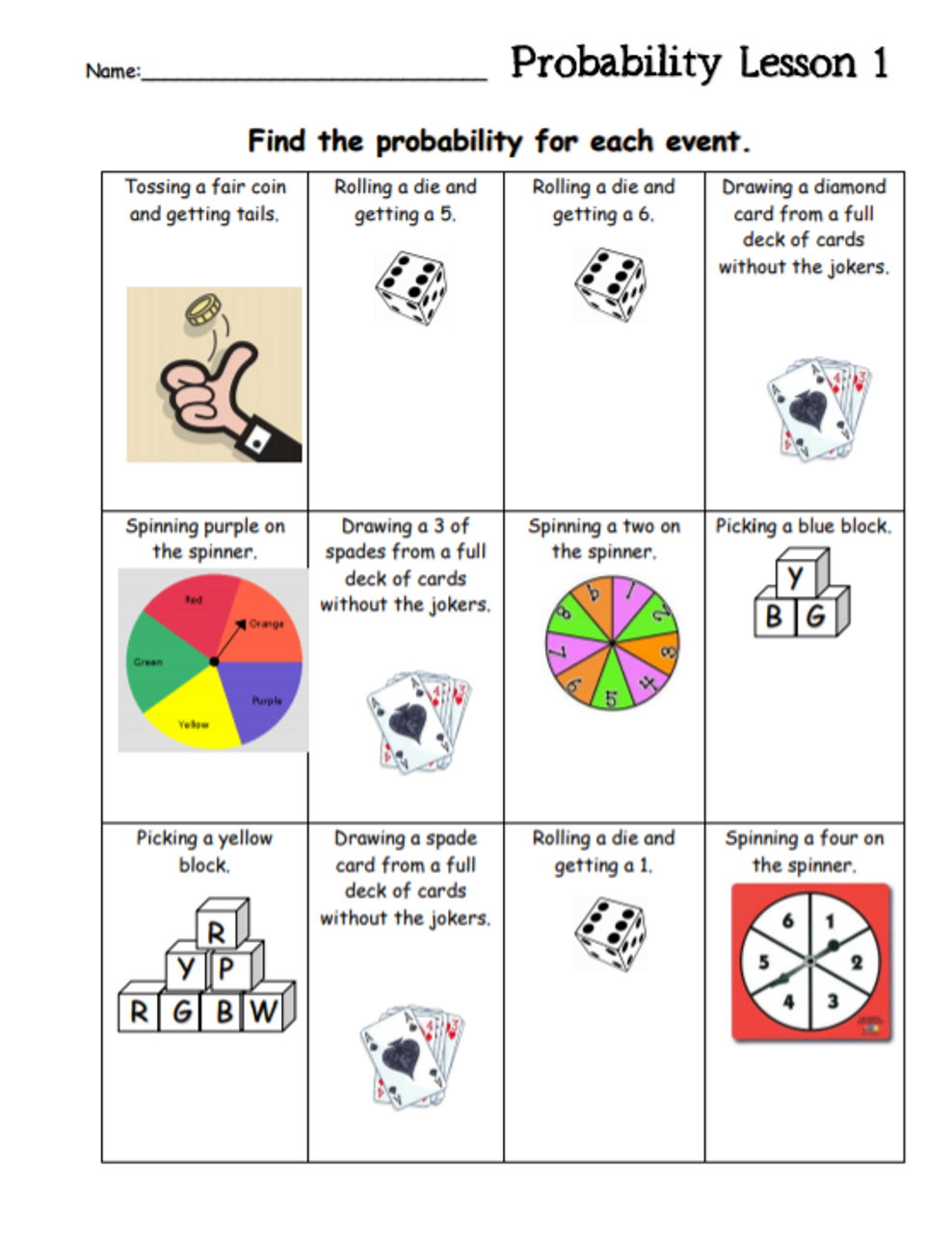 Probability Assignments - Amped Up Learning