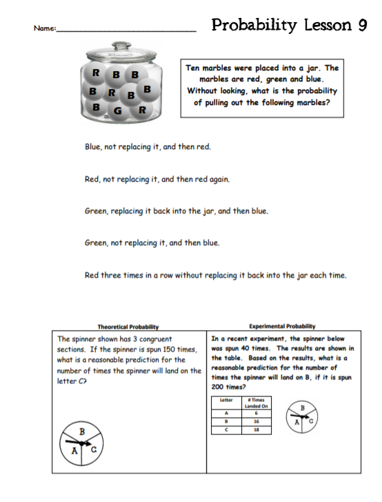 Probability Assignments - Amped Up Learning