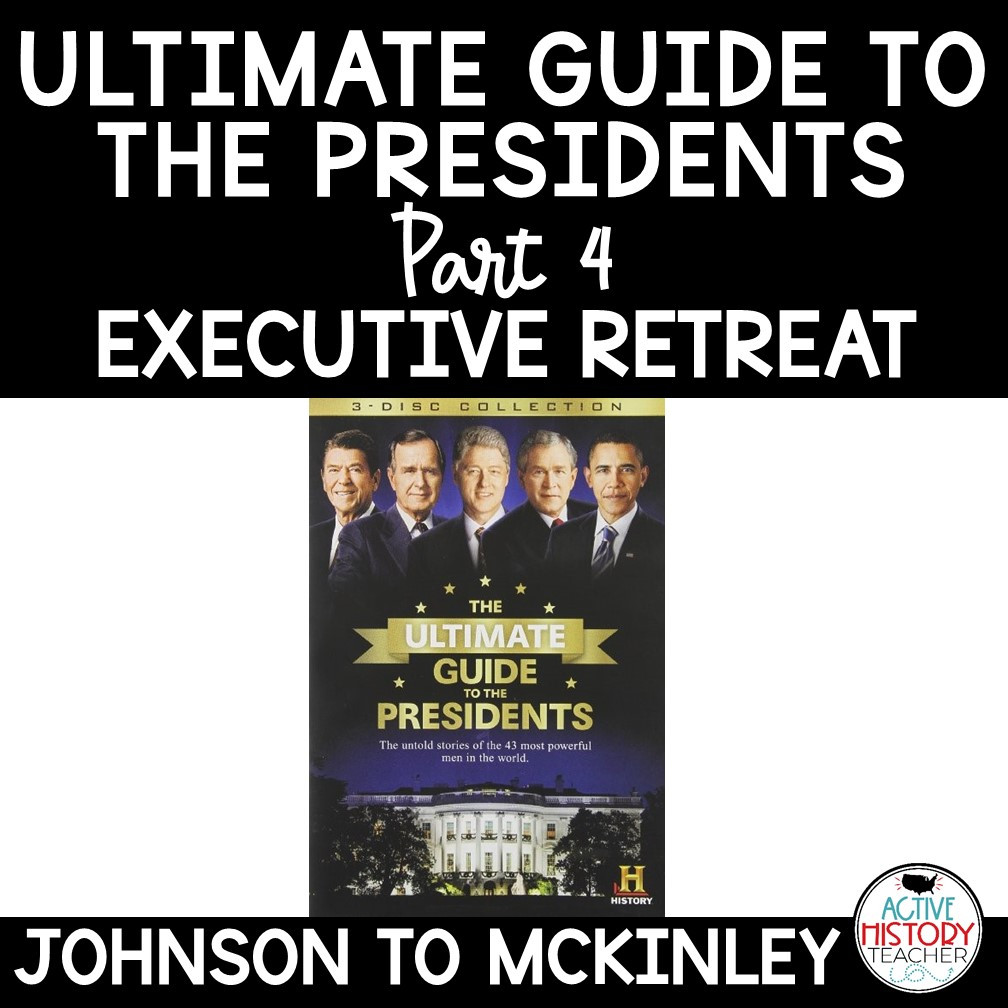 Ultimate Guide to the Presidents Video Worksheet Part 4 Print and ...
