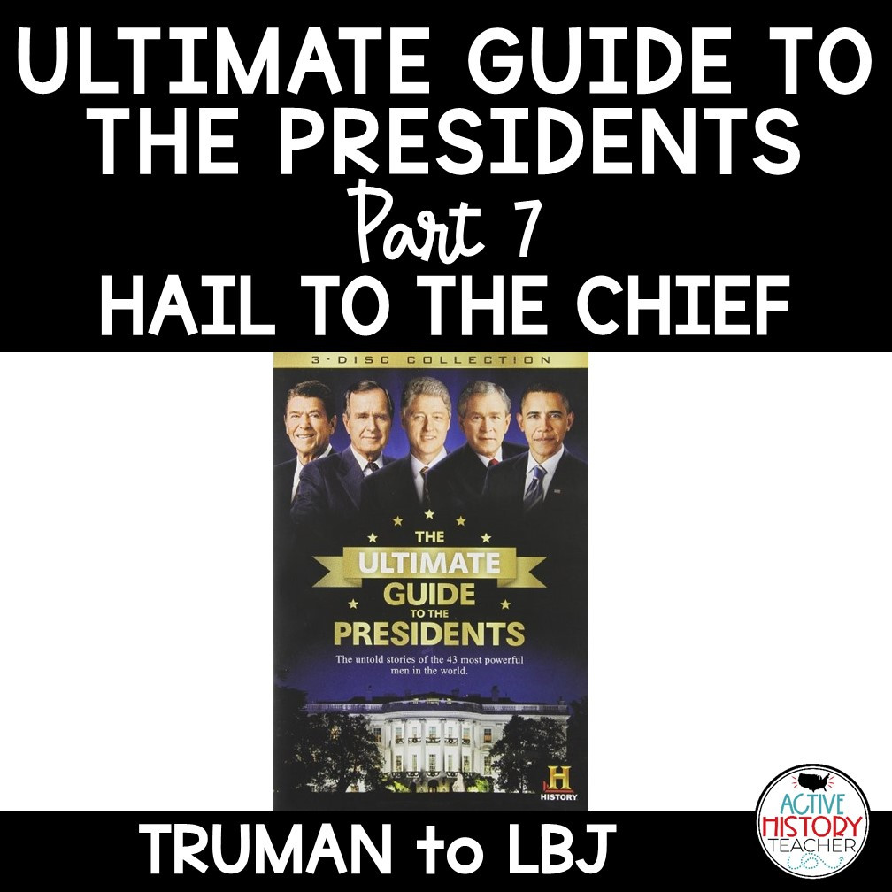 Ultimate Guide to the Presidents Video Worksheet Part 7 Print and ...