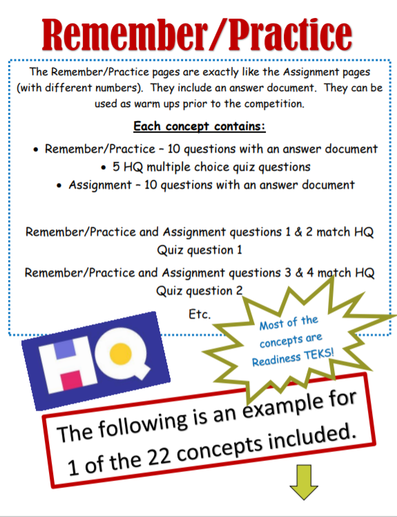 7th Grade HQ STAAR Review