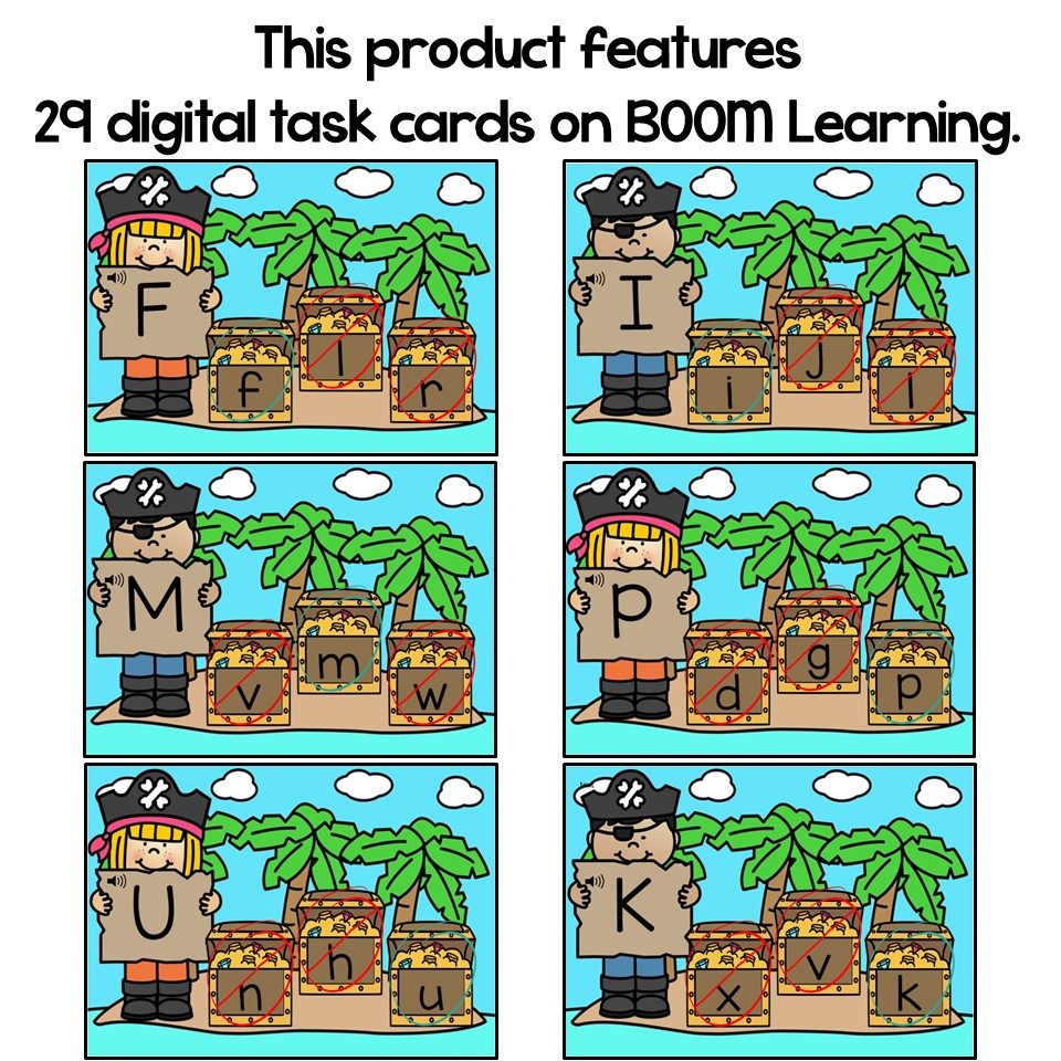 BOOM Cards Alphabet Letter Match in Spanish- Reconocimiento de letras ...