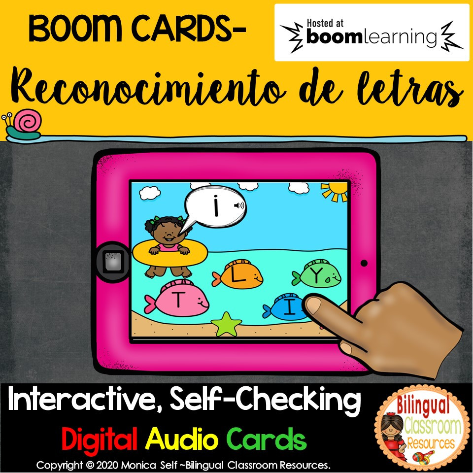 BOOM Cards Spanish Alphabet Match-Reconocimiento de letras -Distance ...