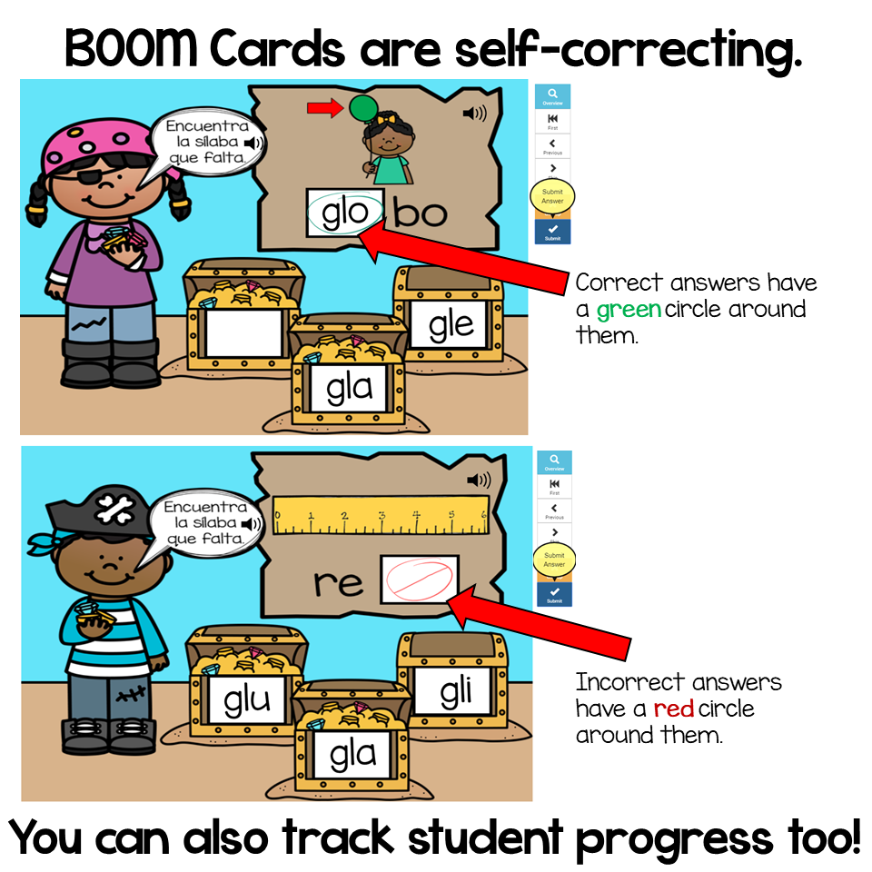 BOOM Cards Sílabas trabadas Gl (gla, gle, gli, glo and glu)- Distance ...