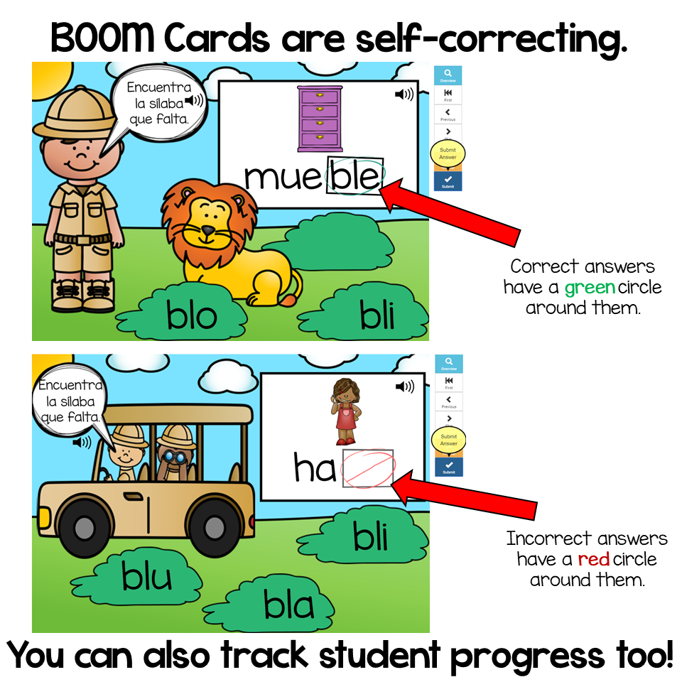 BOOM Cards Sílabas trabadas Bl (bla, ble, bli, blo and blu)- Distance ...