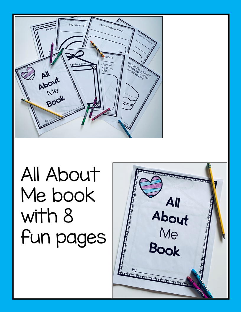 All About Me Activity Pack - Amped Up Learning
