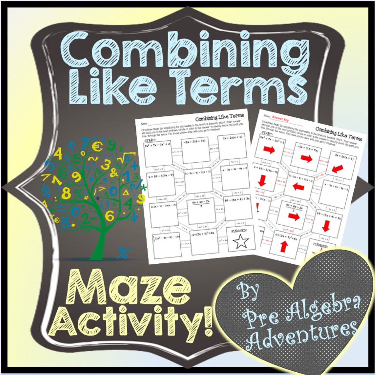 Combining Like Terms Maze Activity Amped Up Learning combining-like-terms-maze-activity-amped-up-learning