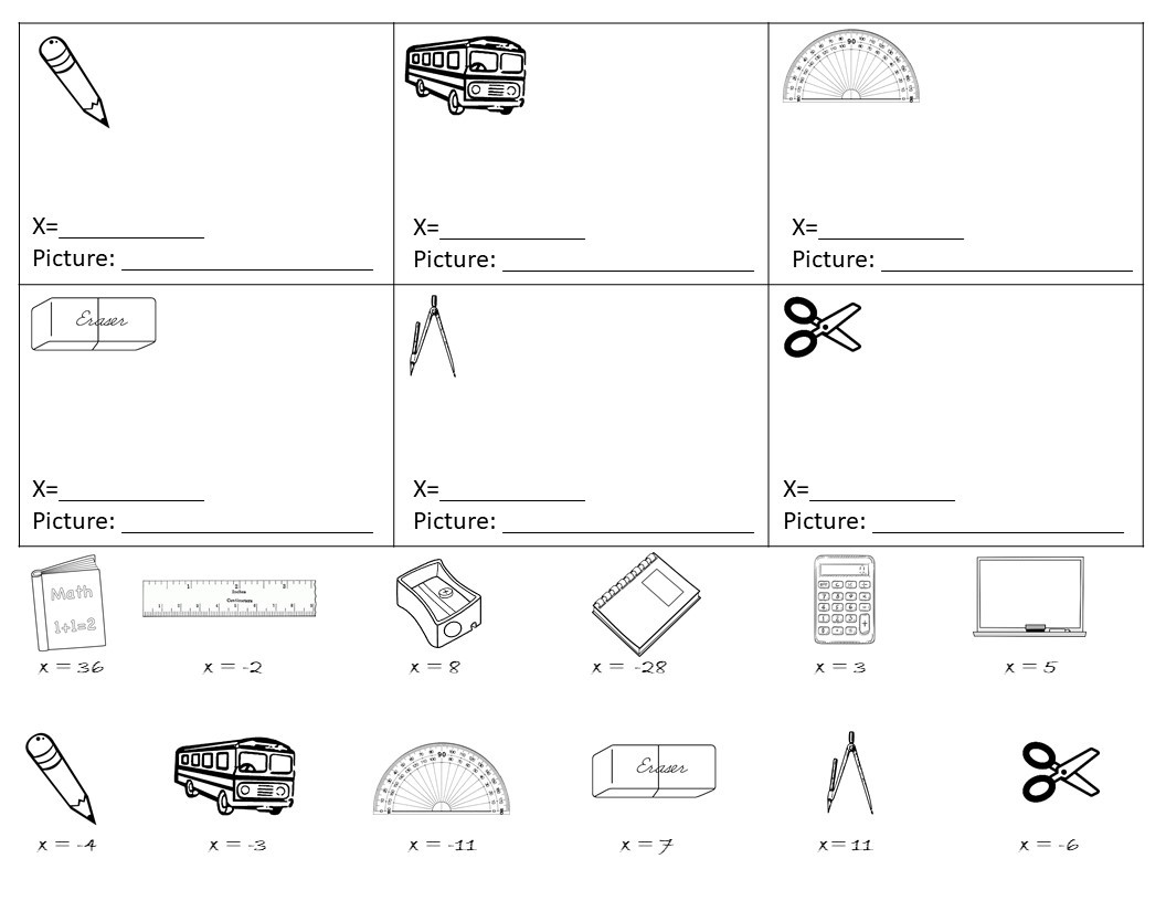 One Step Equations Scavenger Hunt - Amped Up Learning