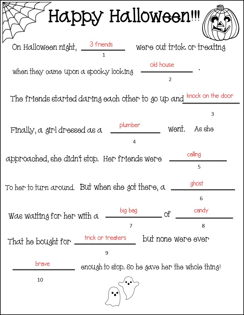 Halloween Order of Operations Silly Sentences Activity - Amped Up Learning