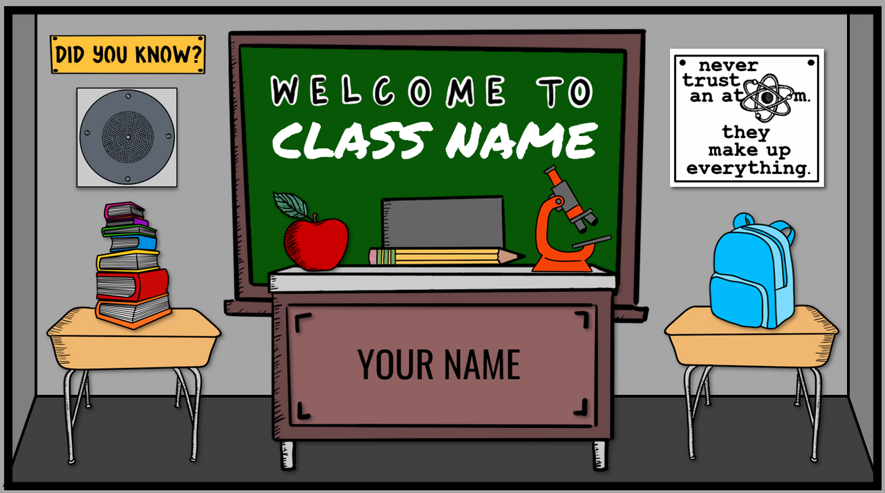 Virtual Open House- General and Science Themed! TWO Editable Google Slides!