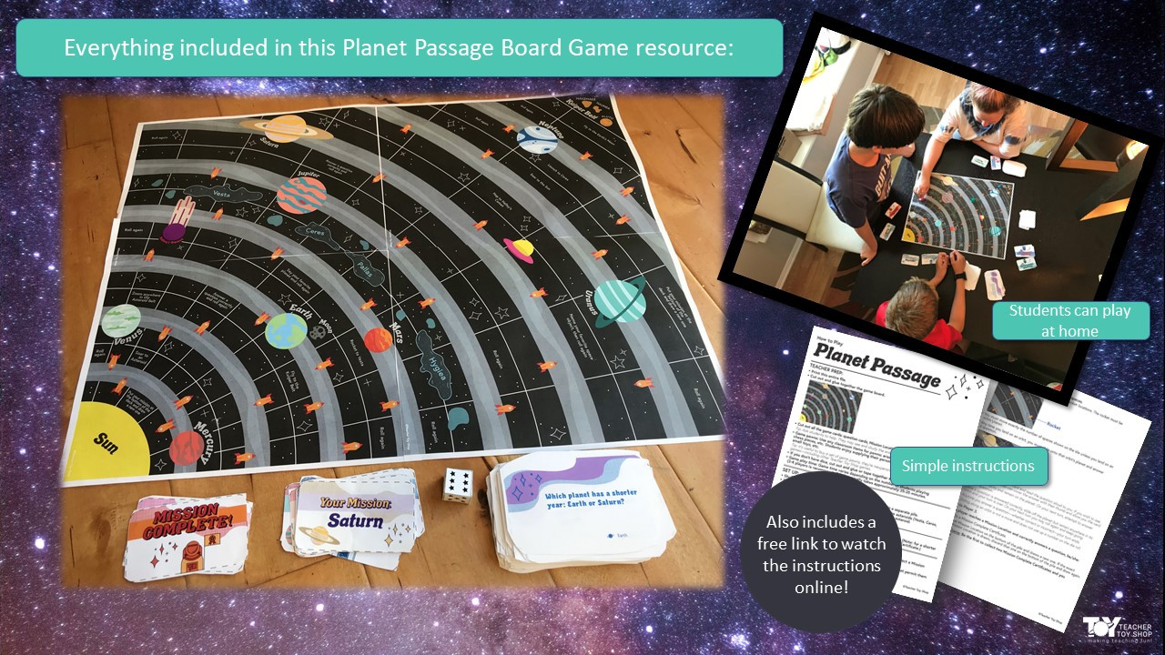 Printable Space Board Game | Distance Learning