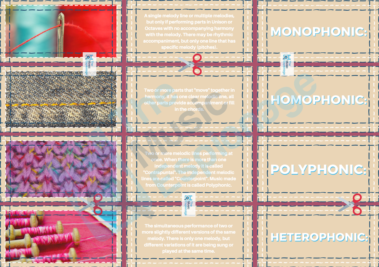 Music Texture-LESSON + INFOGRAPHIC