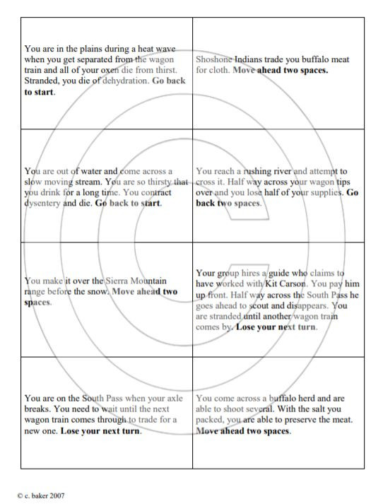 Oregon Trail Board Game - Amped Up Learning