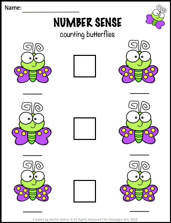 Counting Butterflies: Addition, Subtraction + Number Sense