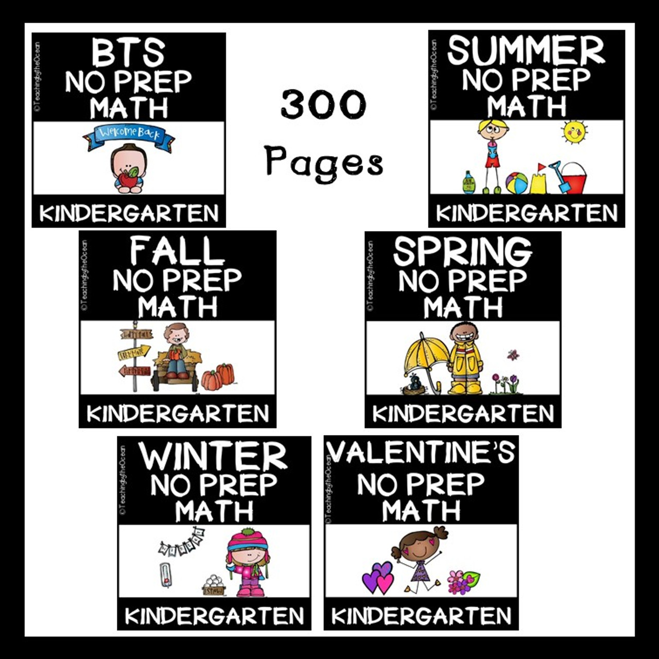 Kindergarten Math NO PREP Bundle - Amped Up Learning