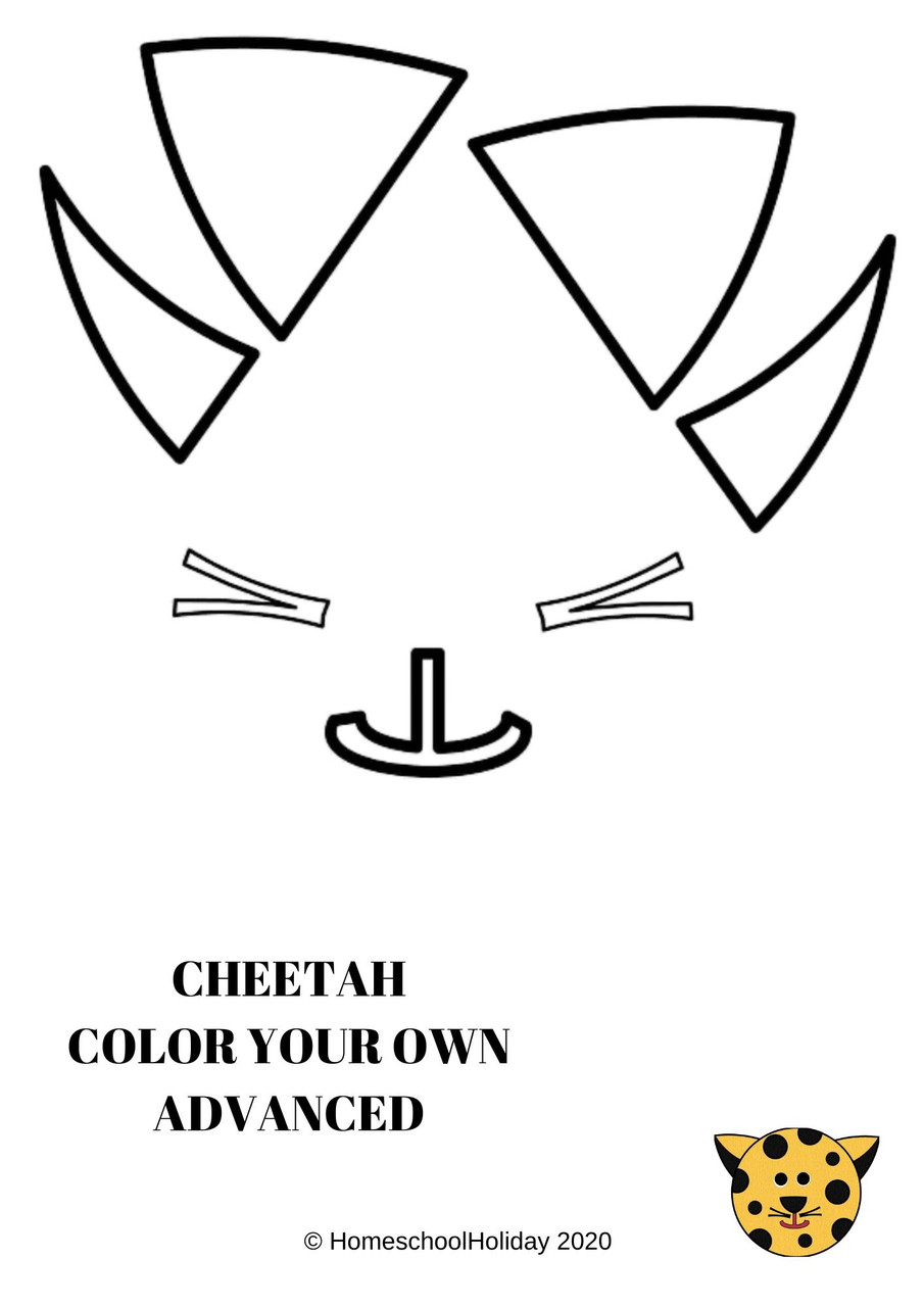 Cheetah Paper Plate Animal Craft Paper & DIGITAL version ...