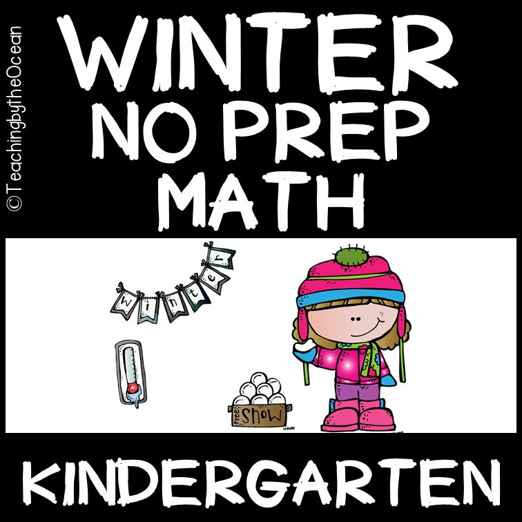 Kindergarten Math NO PREP - Winter - Amped Up Learning