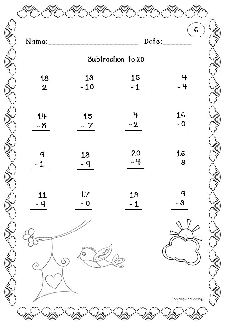 Addition and Subtraction to 20 Fact Fluency - Freebie