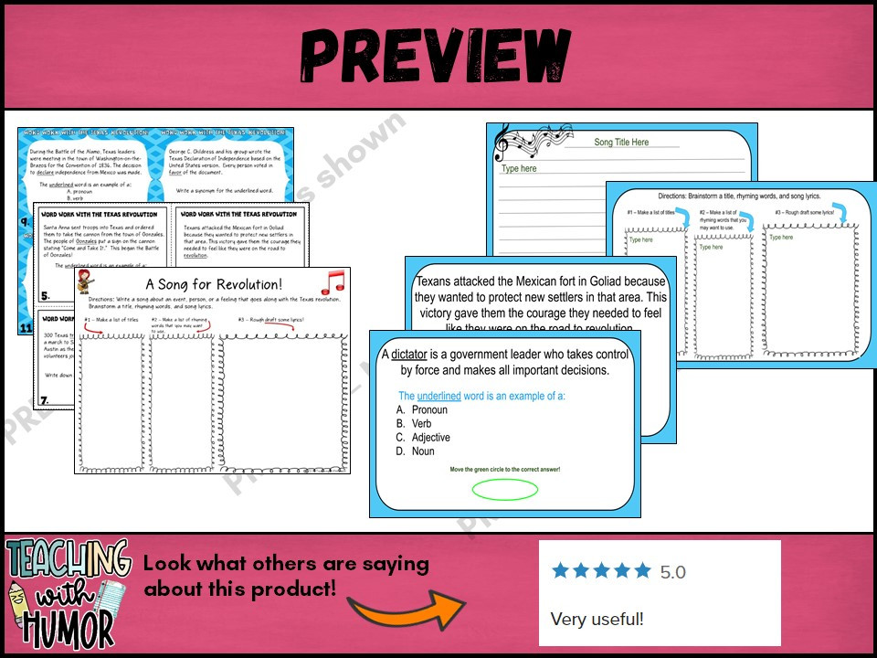Texas Revolution ***BUNDLE*** - Amped Up Learning