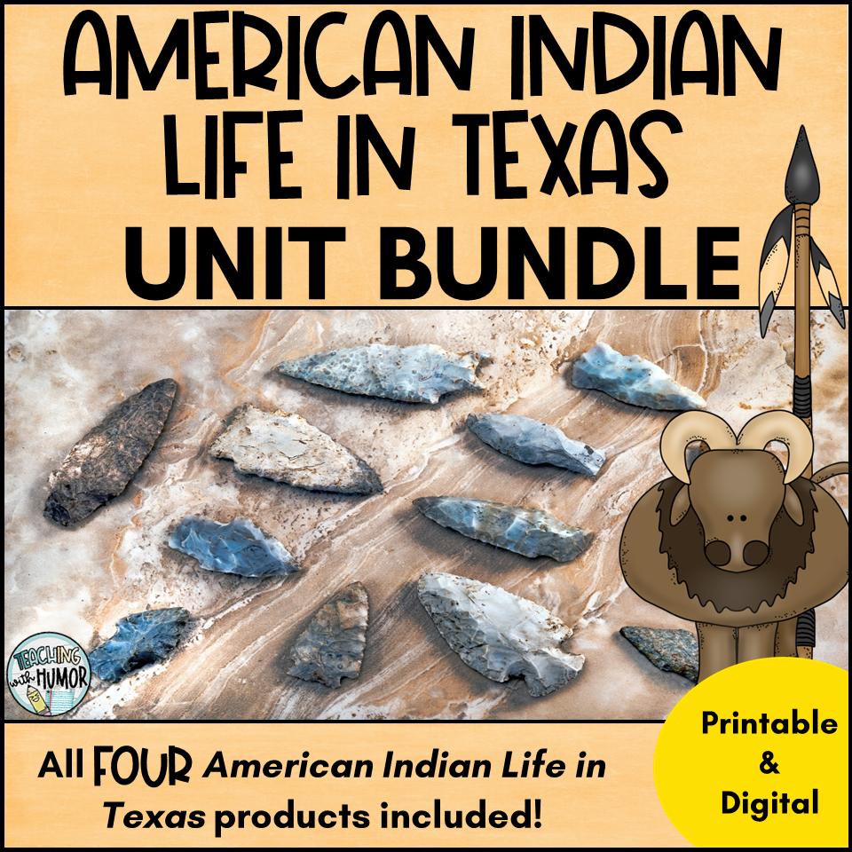 American Indian Life in Texas - Unit BUNDLE! - Amped Up Learning