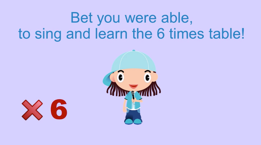 '6 TIMES TABLE' ~ Curriculum Song Video, Multiplication,