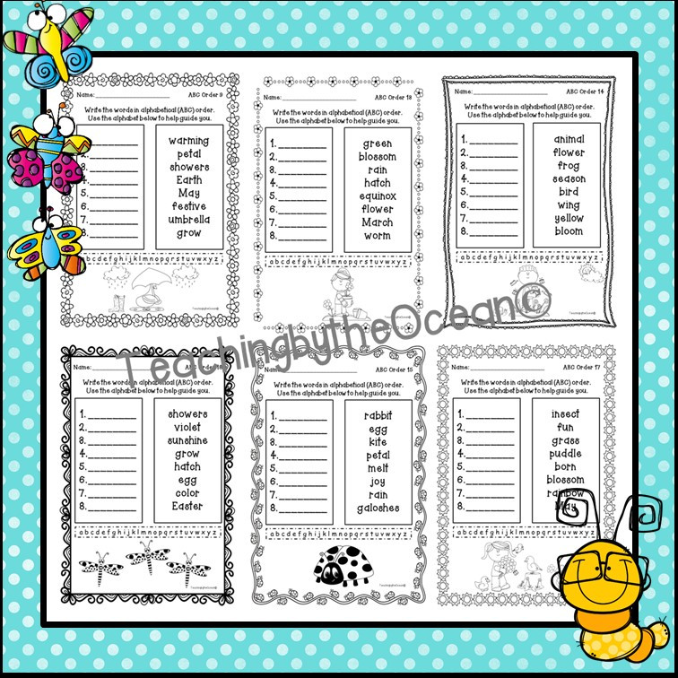 Spring ABC Order - Amped Up Learning