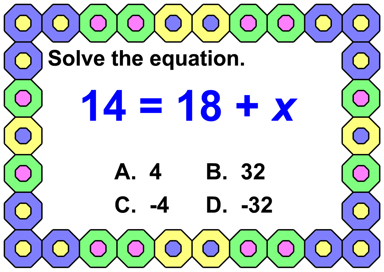 SOLVING ONE-STEP EQUATIONS: GOOGLE FORMS QUIZ DISTANCE LEARNING (20 ...