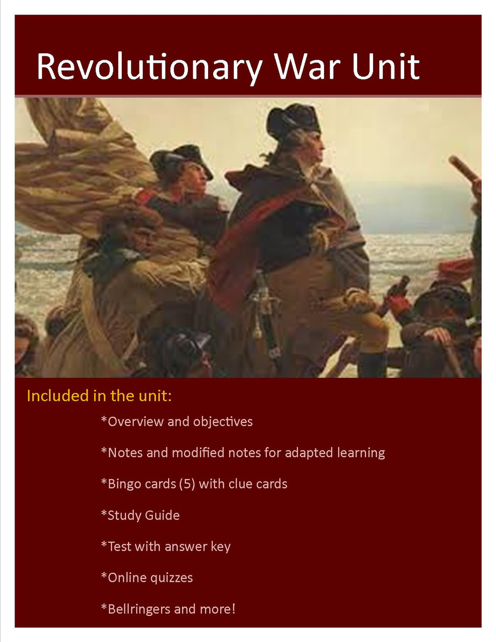 Revolutionary War Unit - Amped Up Learning