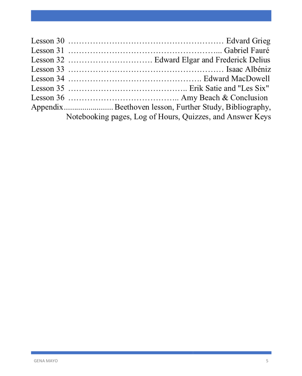 Music Appreciation of the Romantic Era curriculum guide, Music ...