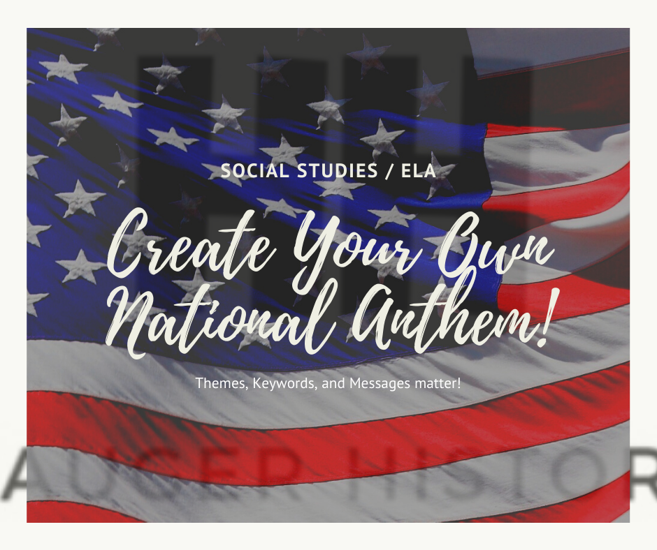 Create Your Own National Anthem Assignment with Symbolic and Thematic ...