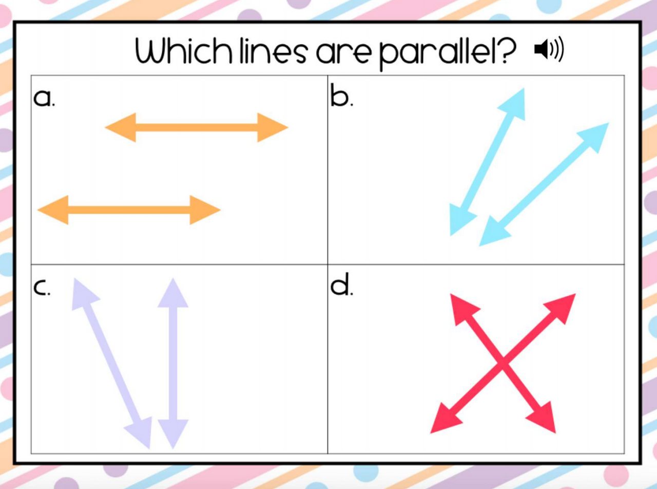 Parallel Lines and Parallelograms Boom Cards for Distance Learning