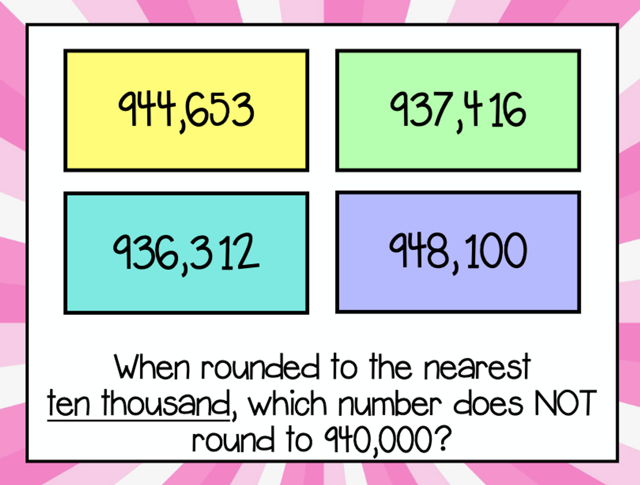 4th Grade Rounding to the Millions Digital Boom Cards for Distance Learning
