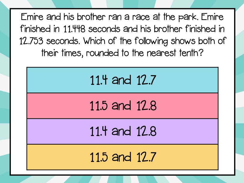 5th Grade Rounding Decimals Digital Boom Cards for Distance Learning