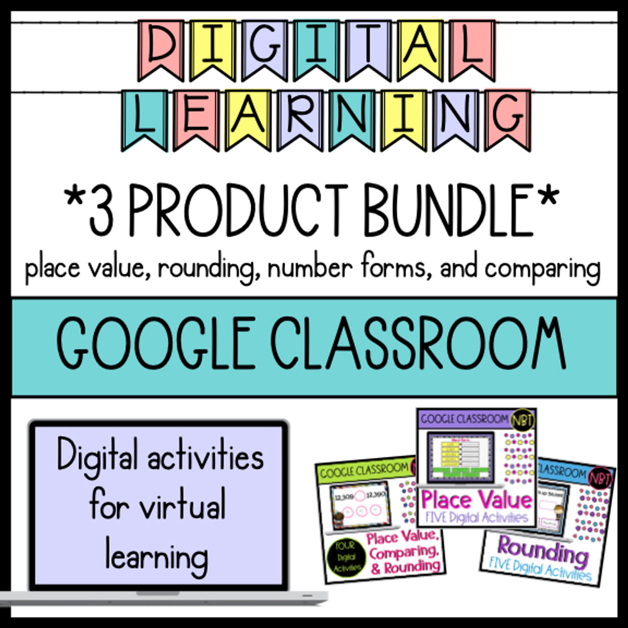 Place Value, Rounding, and Comparing Digital Google Classroom Distance ...