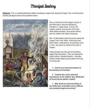 Westward Expansion Vocabulary Distance Learning