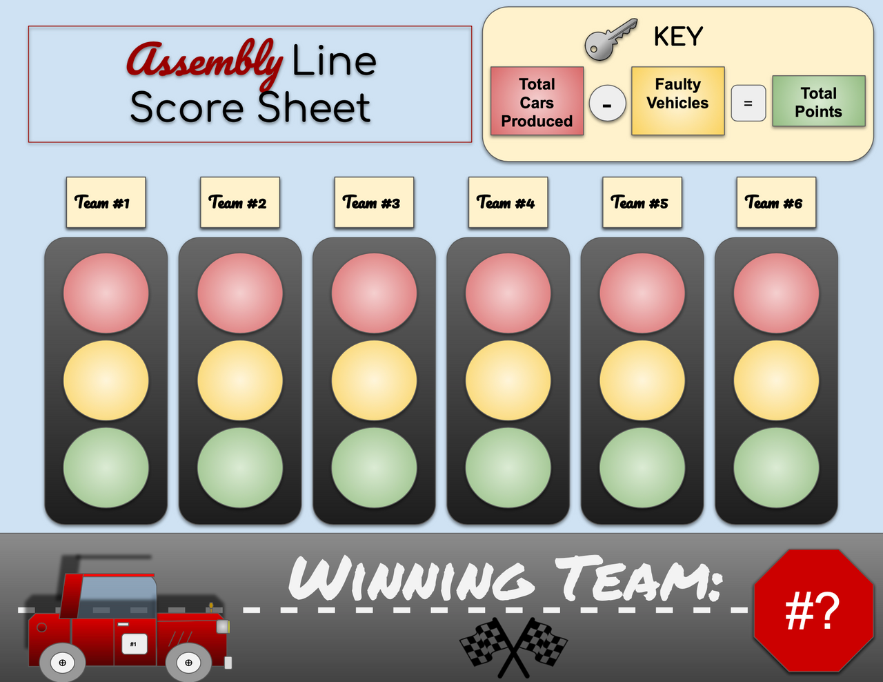Digital Assembly Line Simulation (Google Slides Based)