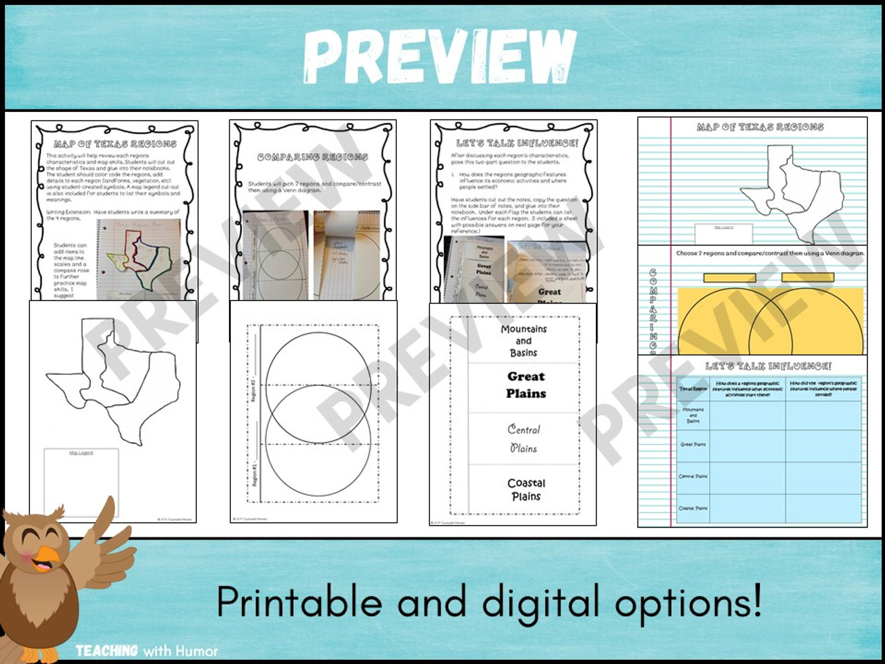 Texas Regions Unit BUNDLE - Amped Up Learning