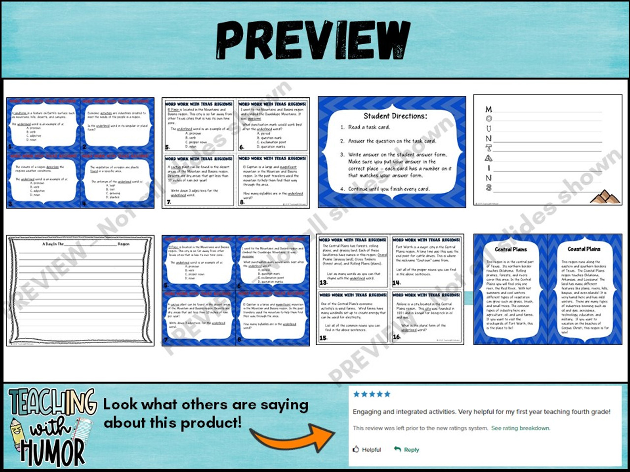 Texas Regions Unit BUNDLE - Amped Up Learning